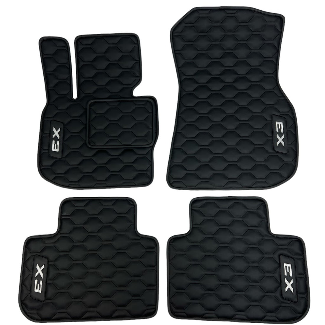 Luxury Custom Leather BMW Floor Mats with Logo - 3 Series, X5, X3, 5 ...