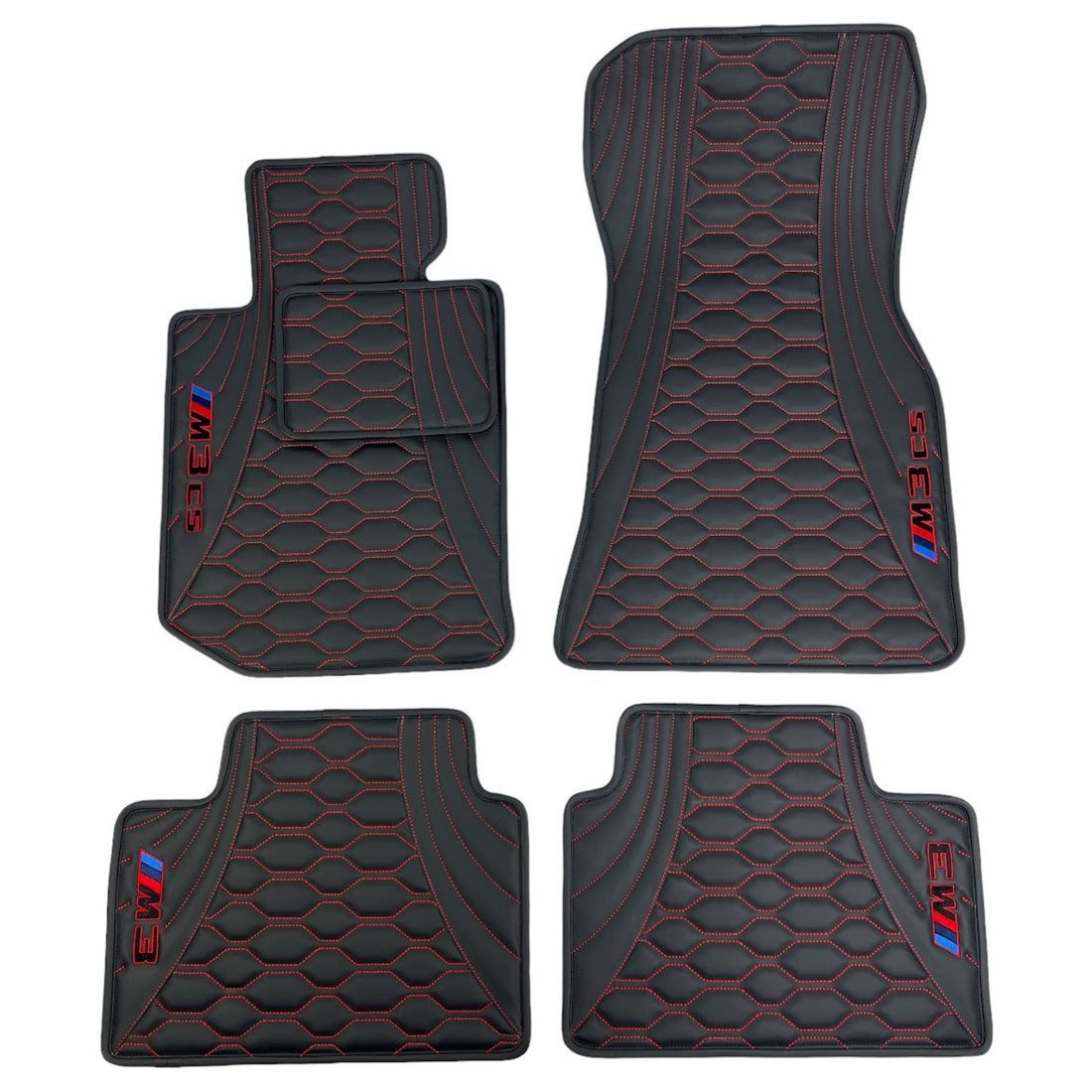Luxury Custom Leather BMW Floor Mats with Logo - 3 Series, X5, X3, 5 ...
