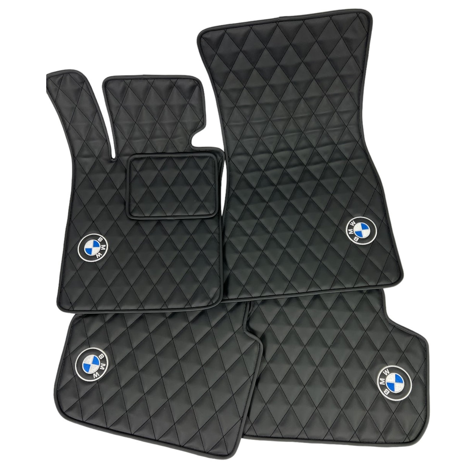 Luxury Custom Leather BMW Floor Mats with Logo - 3 Series, X5, X3, 5 ...